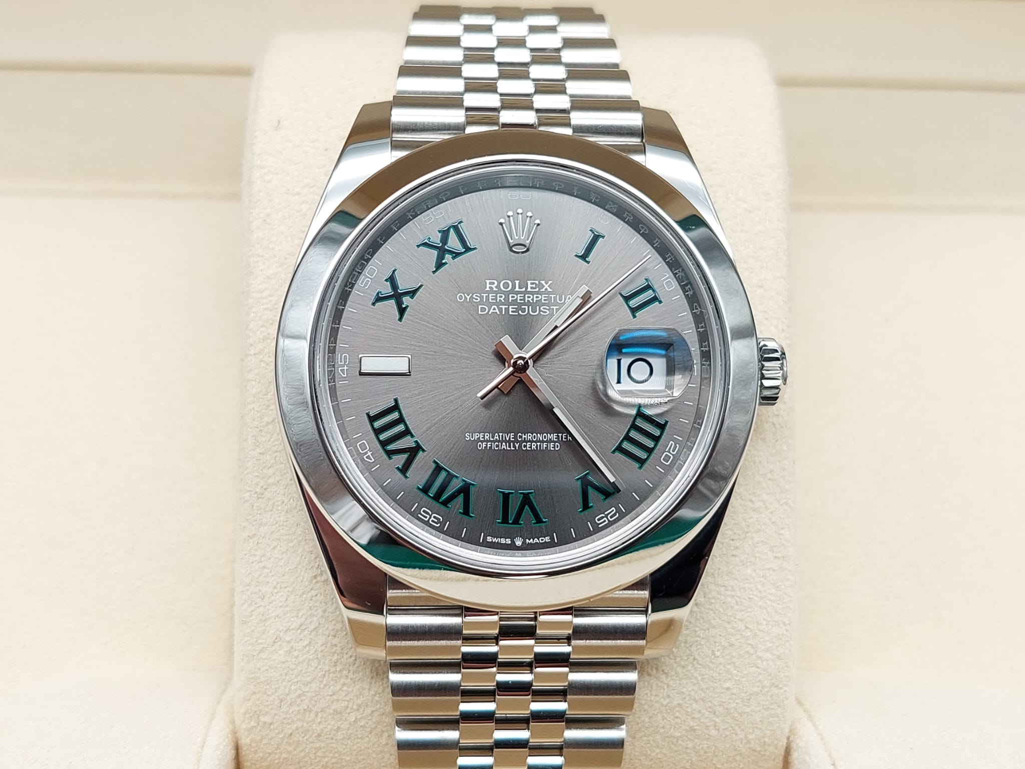 Rolex Wimbledon Datejust 126300 2021 (Full Set) - timepiecesbelgium Rolex Wimbledon Datejust 126300 2021 (Full Set) - timepiecesbelgium